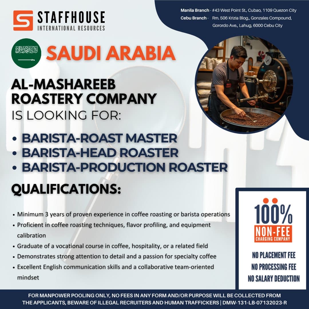 Now Hiring: Barista-Roast Masters, Head Roasters, and Production ...